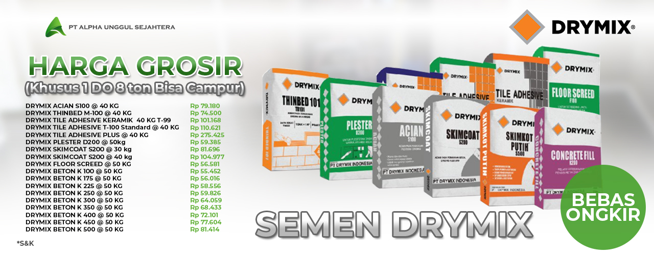 Semen Drymix PT Alpha Unggul Sejahterah