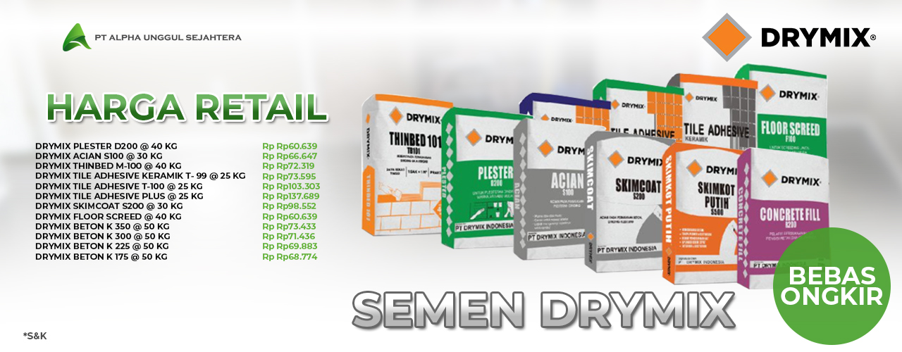 Semen Drymix PT Alpha Unggul Sejahterah