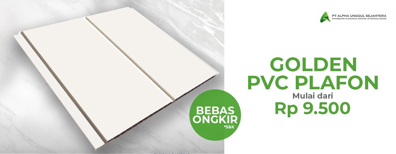 Golden Plafon PVC PT Alpha Unggul Sejahterah